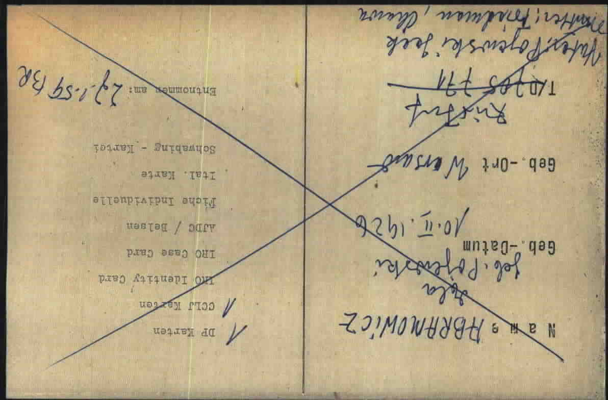 Explore documents of the Arolsen Archives | DE ITS 3.1.1.1 - Postwar ...