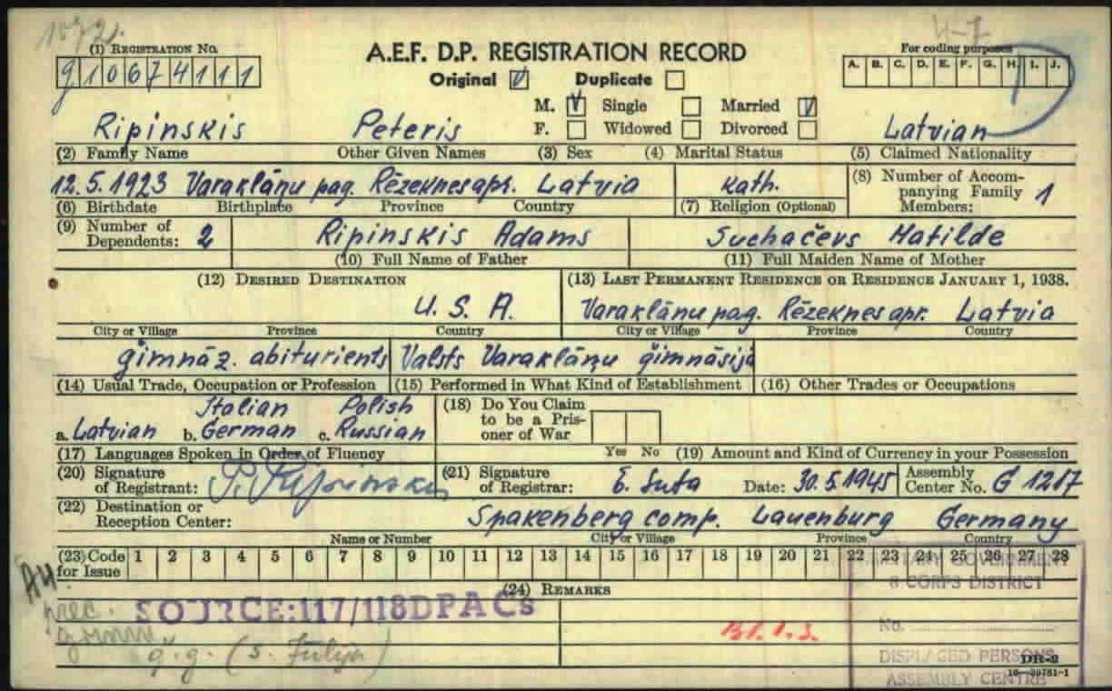 Arolsen Archives - International Center on Nazi Persecution | 03010101 ...