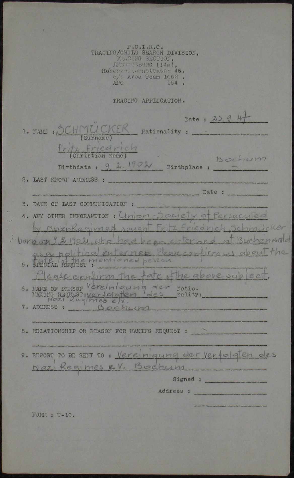 Arolsen Archives - International Center on Nazi Persecution | 06030101 ...