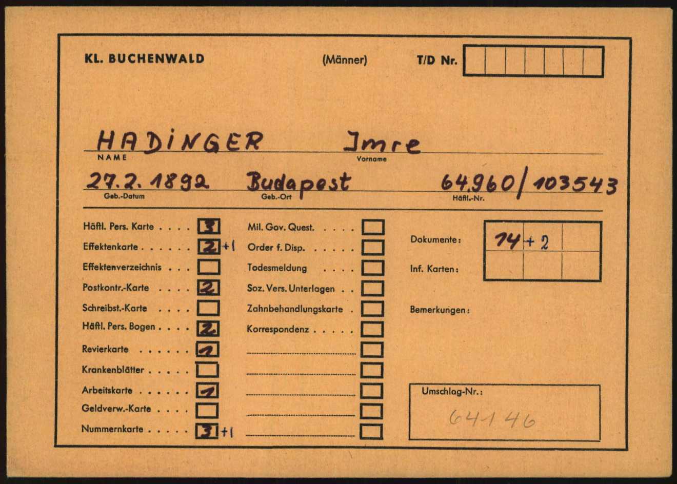 Arolsen Archives - International Center on Nazi Persecution | 01010503 ...