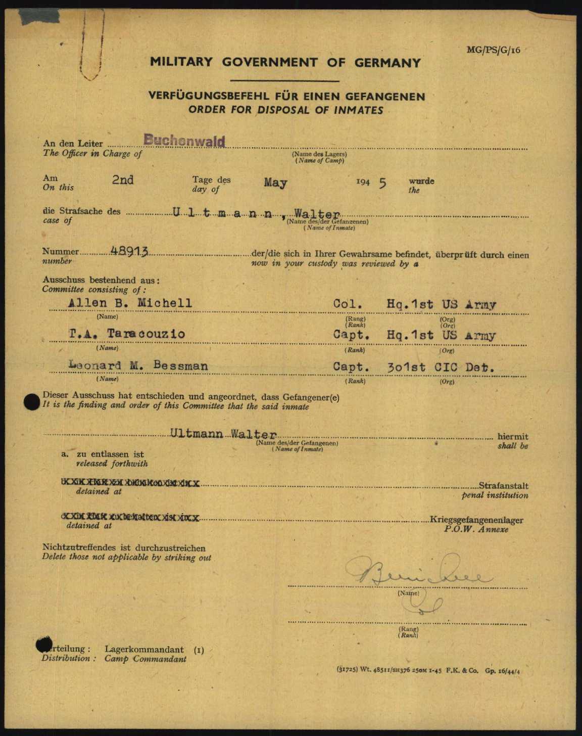 Arolsen Archives - International Center on Nazi Persecution | 01010503 ...