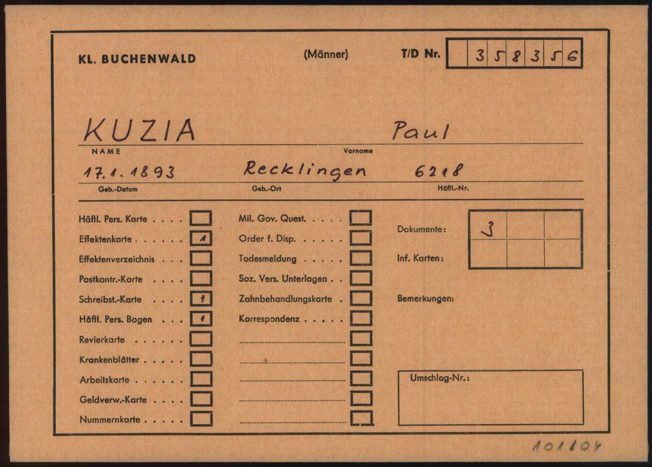 Arolsen Archives - International Center on Nazi Persecution | 01010503 ...