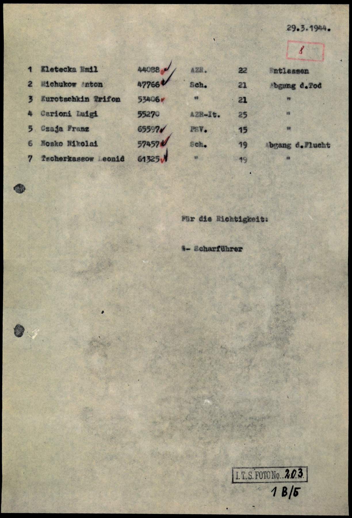 Entdecke die Dokumente der Arolsen Archives | 8057199 ...