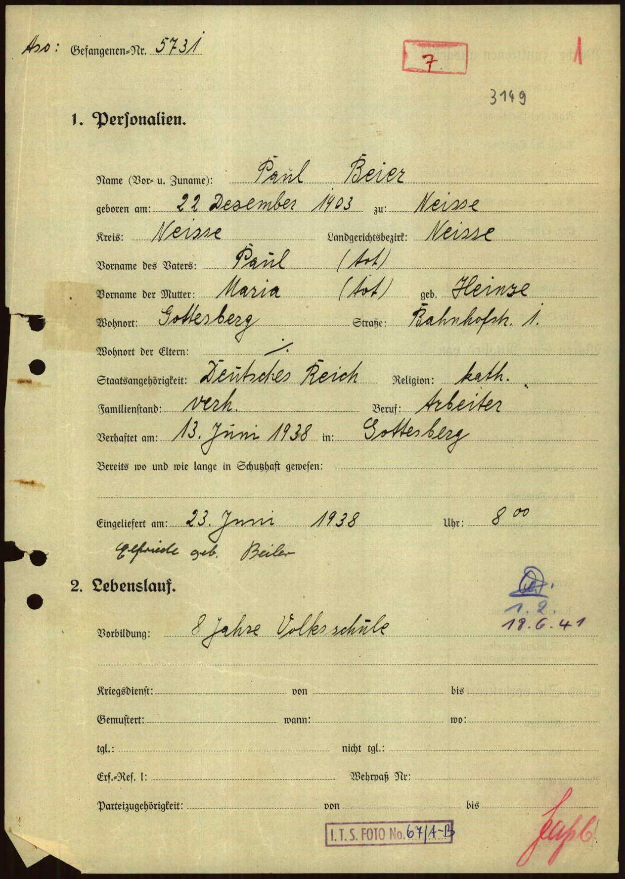 Arolsen Archives - International Center on Nazi Persecution | 82418033 ...