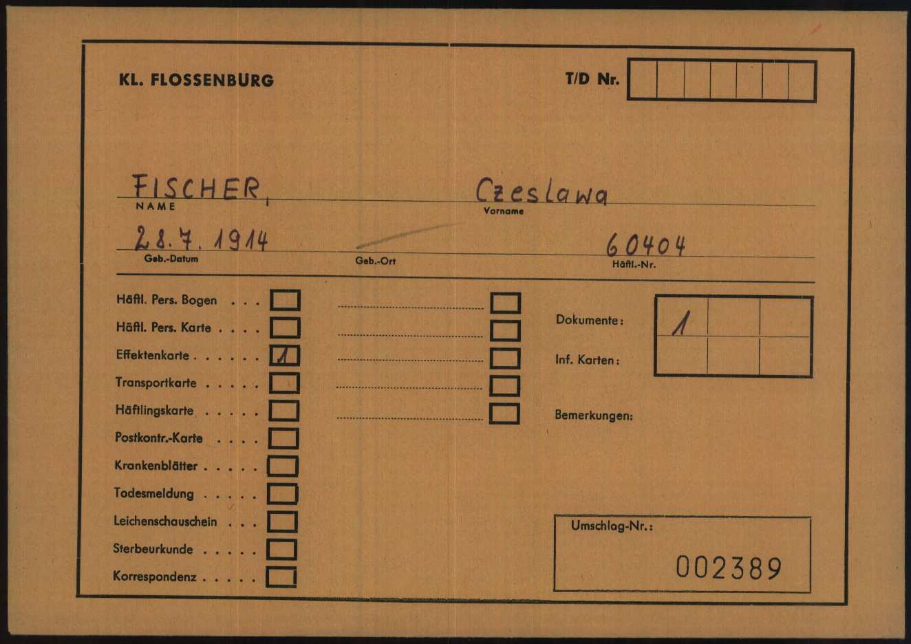 Arolsen Archives - International Center on Nazi Persecution | 01010804 ...