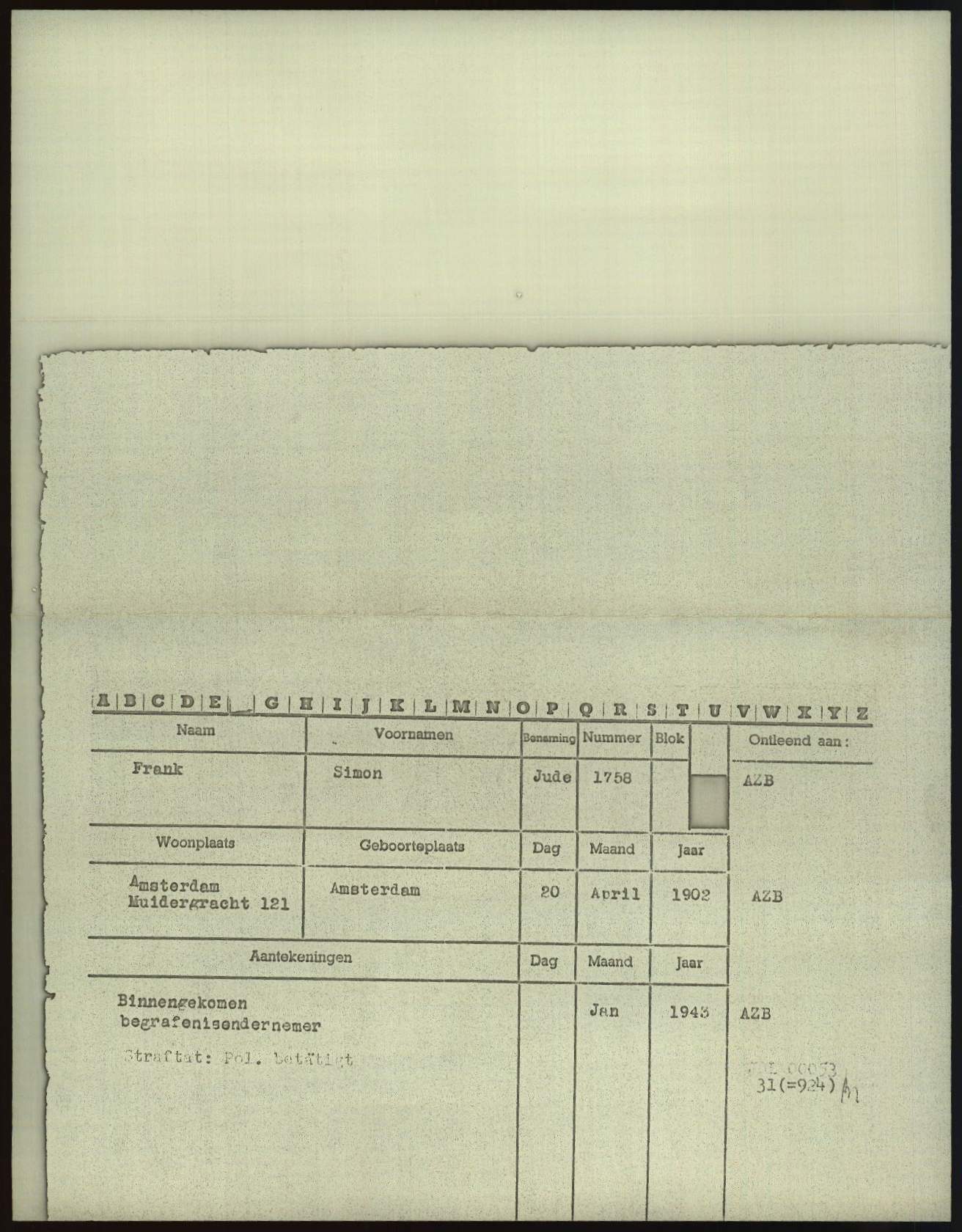Explore documents of the Arolsen Archives | 01011202 017.394 - Personal ...