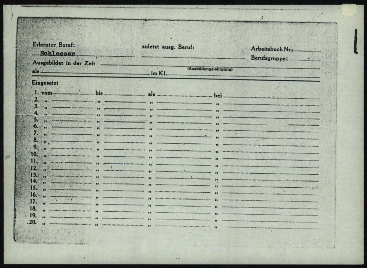 Arolsen Archives - International Center on Nazi Persecution | 01012603 ...