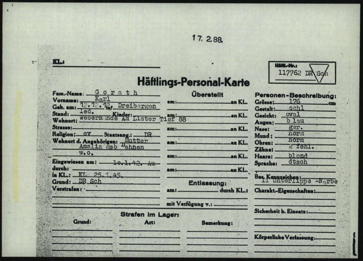 Arolsen Archives - International Center on Nazi Persecution | 01012603 ...