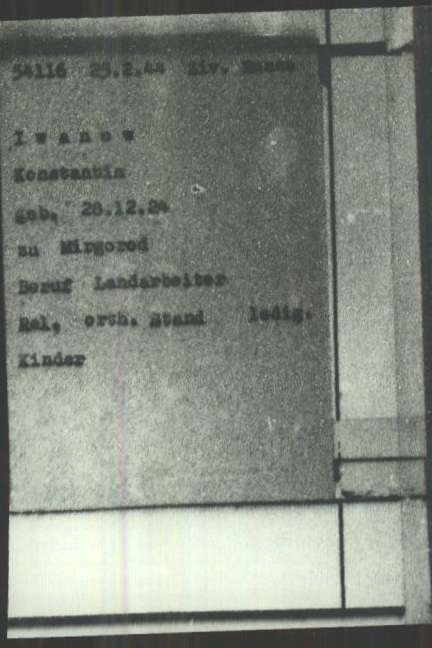 Arolsen Archives - International Center on Nazi Persecution | 01012603 ...