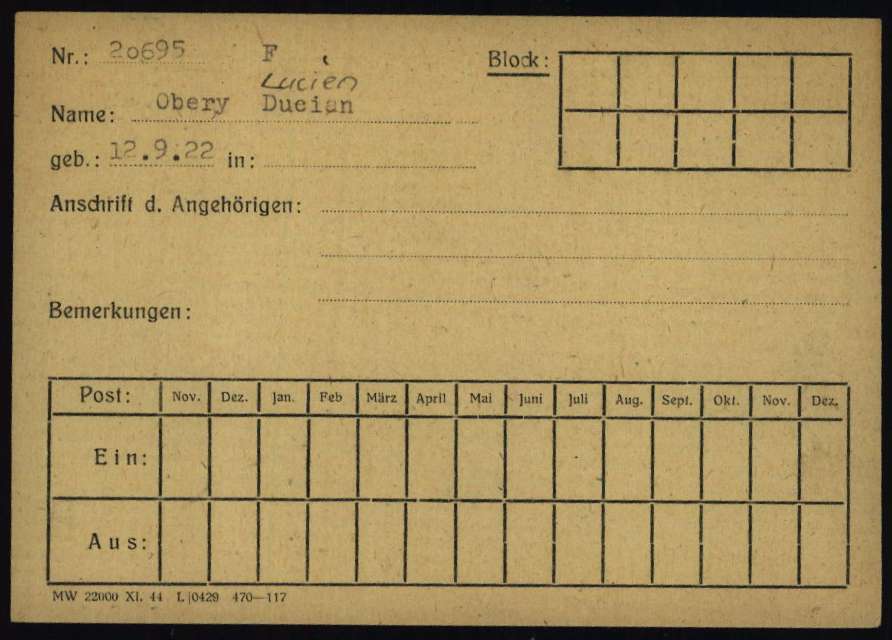 Arolsen Archives - International Center on Nazi Persecution | 01012702 ...