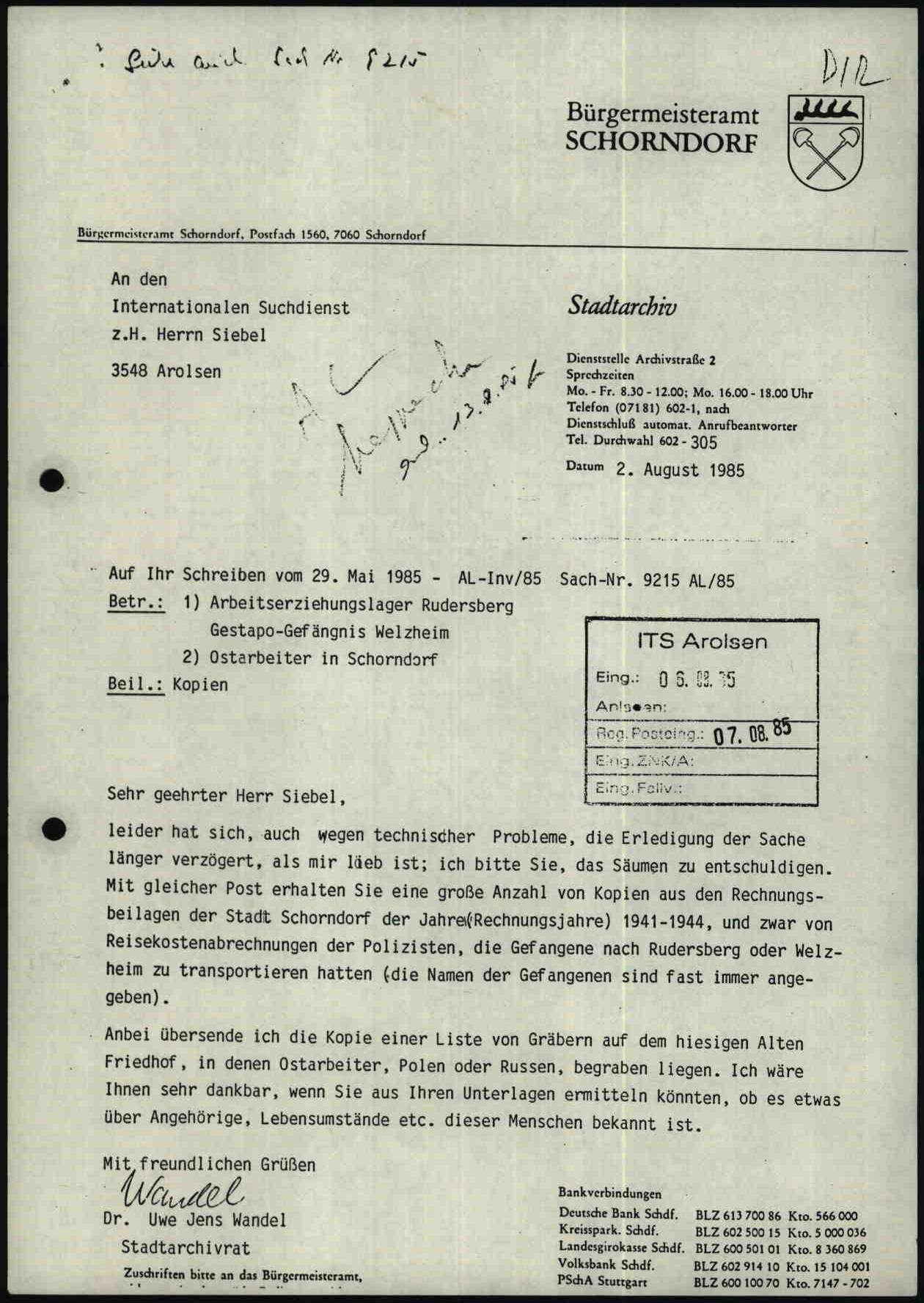 Arolsen Archives - International Center on Nazi Persecution | 3759001 ...