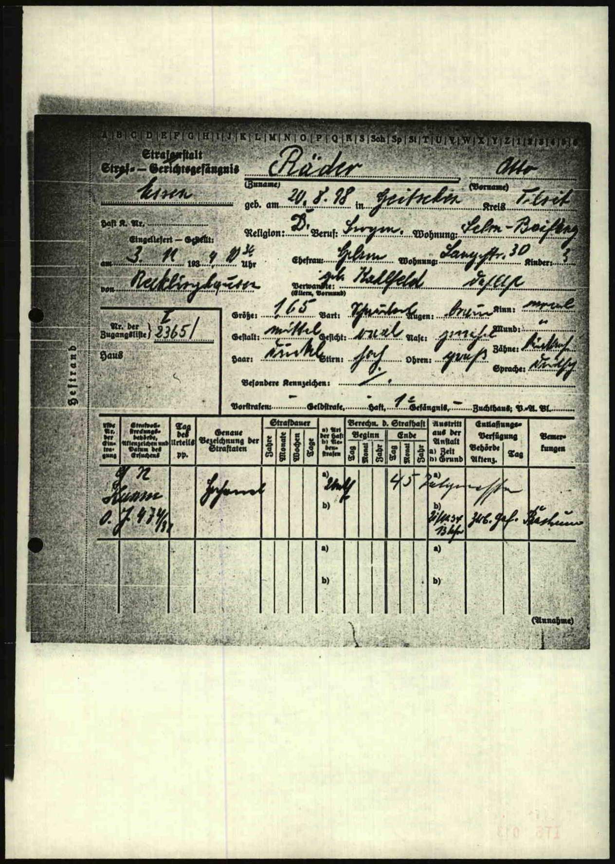 Arolsen Archives - International Center on Nazi Persecution | 3647016 ...