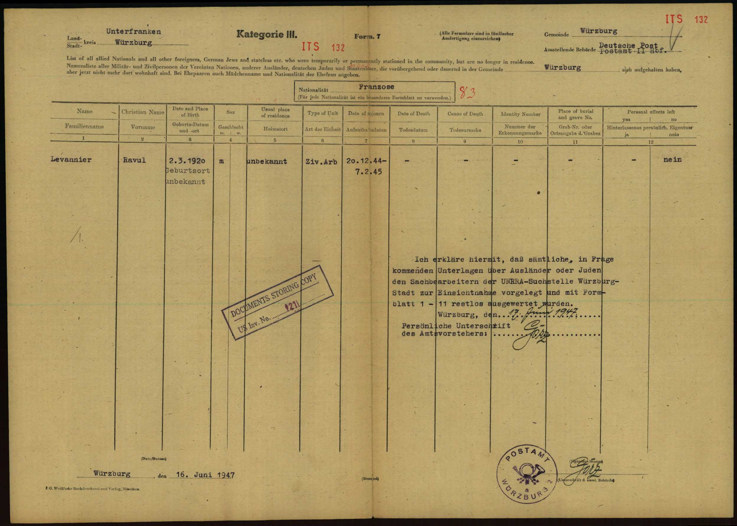 Arolsen Archives - International Center on Nazi Persecution | DE ITS 2 ...