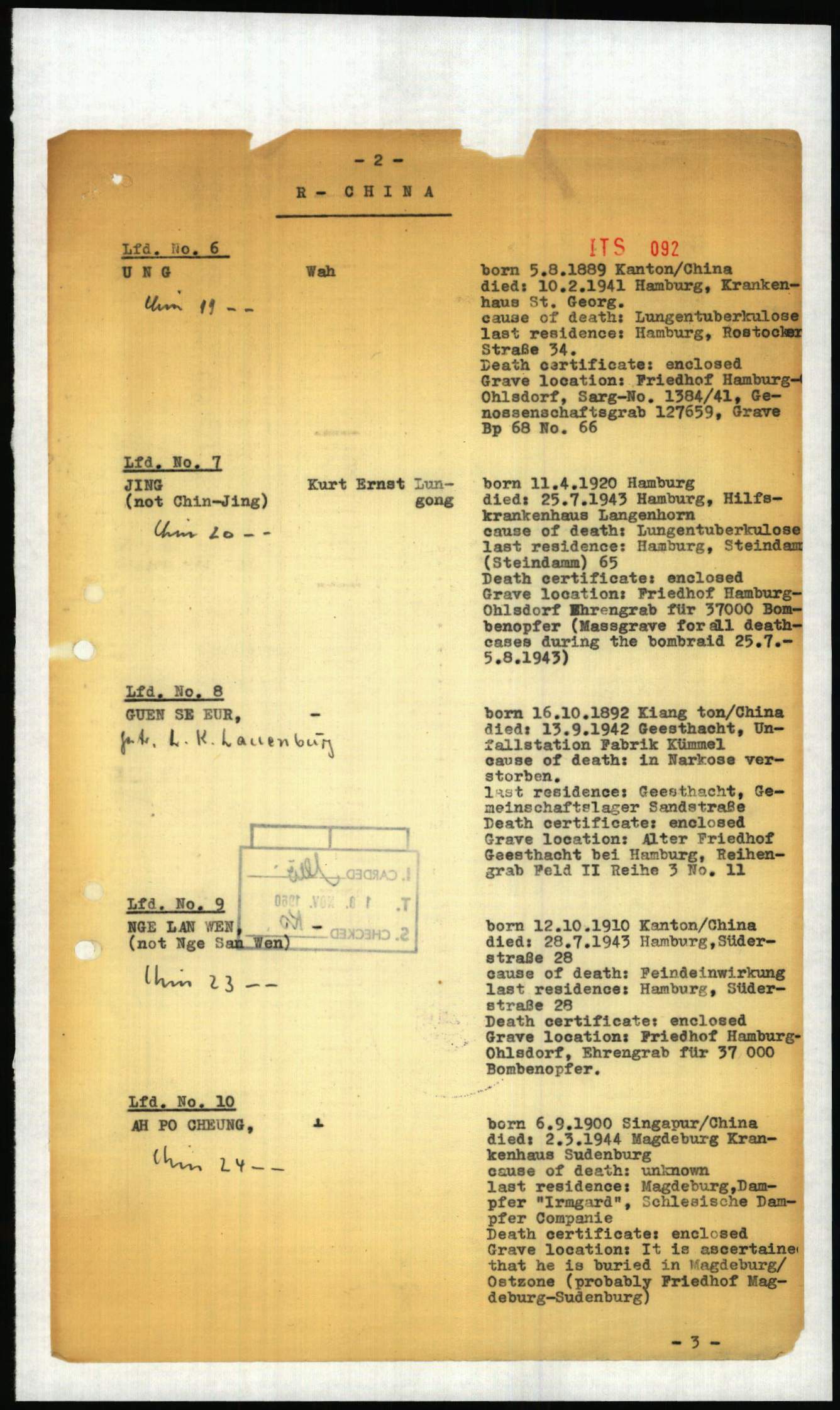 Explore documents of the Arolsen Archives | DE ITS 2.1.2.1 HA 001 4 CHN ...