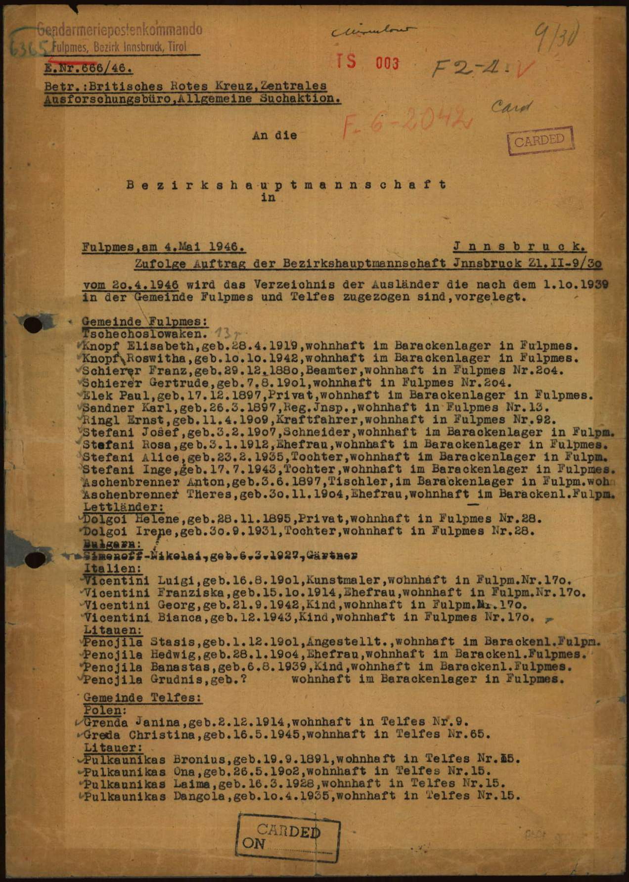 Explore documents of the Arolsen Archives | DE ITS 2.1.6.1 TI ...