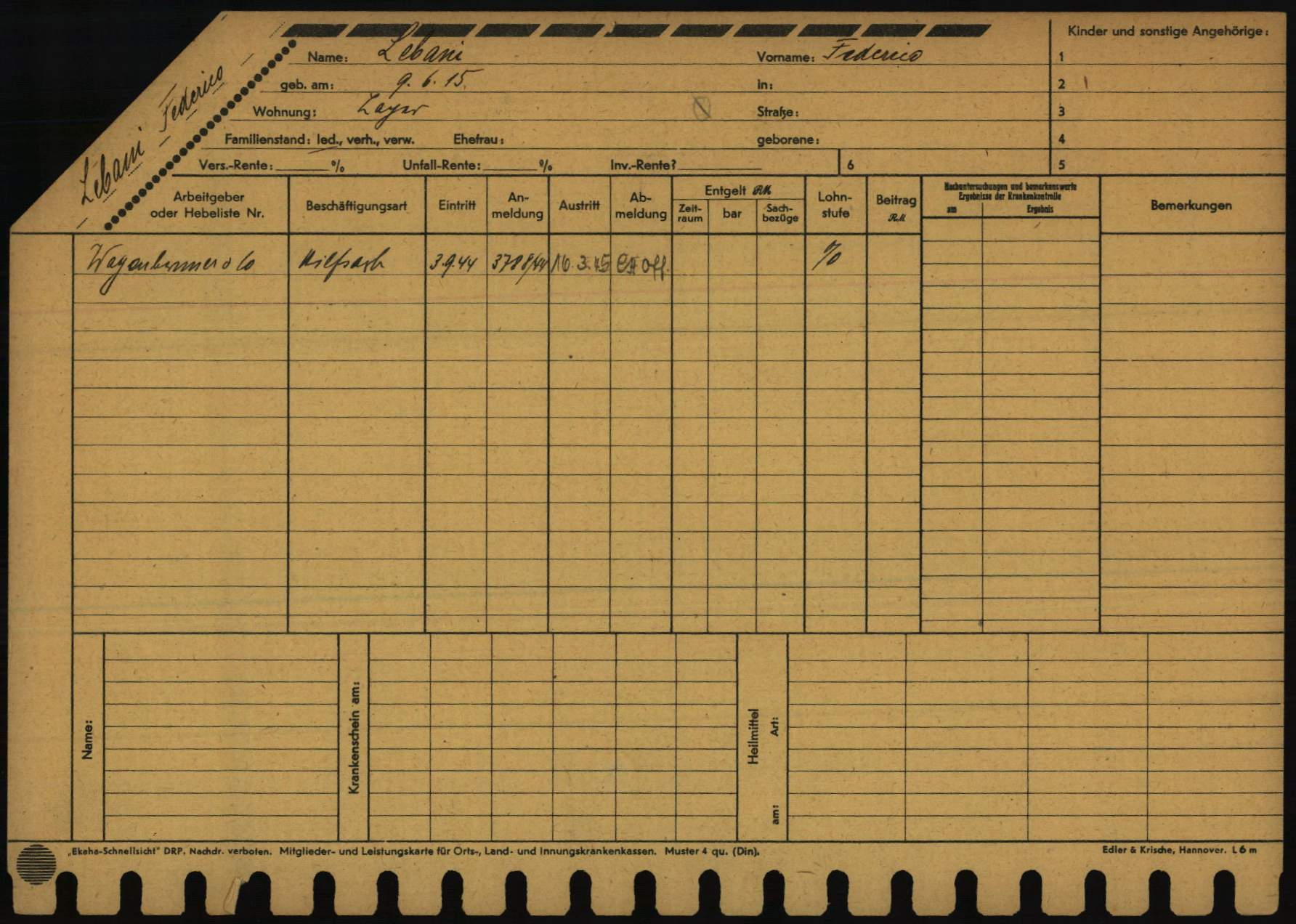 Arolsen Archives - International Center on Nazi Persecution | 02020201 ...