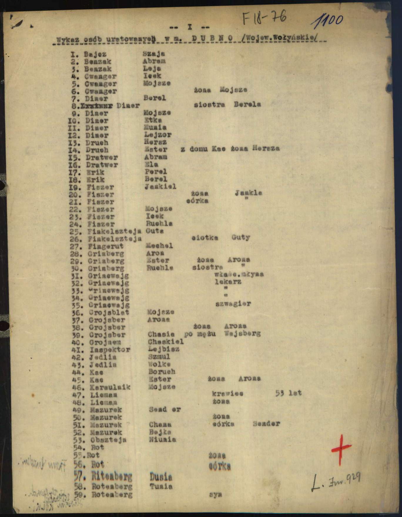 Explore documents of the Arolsen Archives | 929000 - List of liberated ...