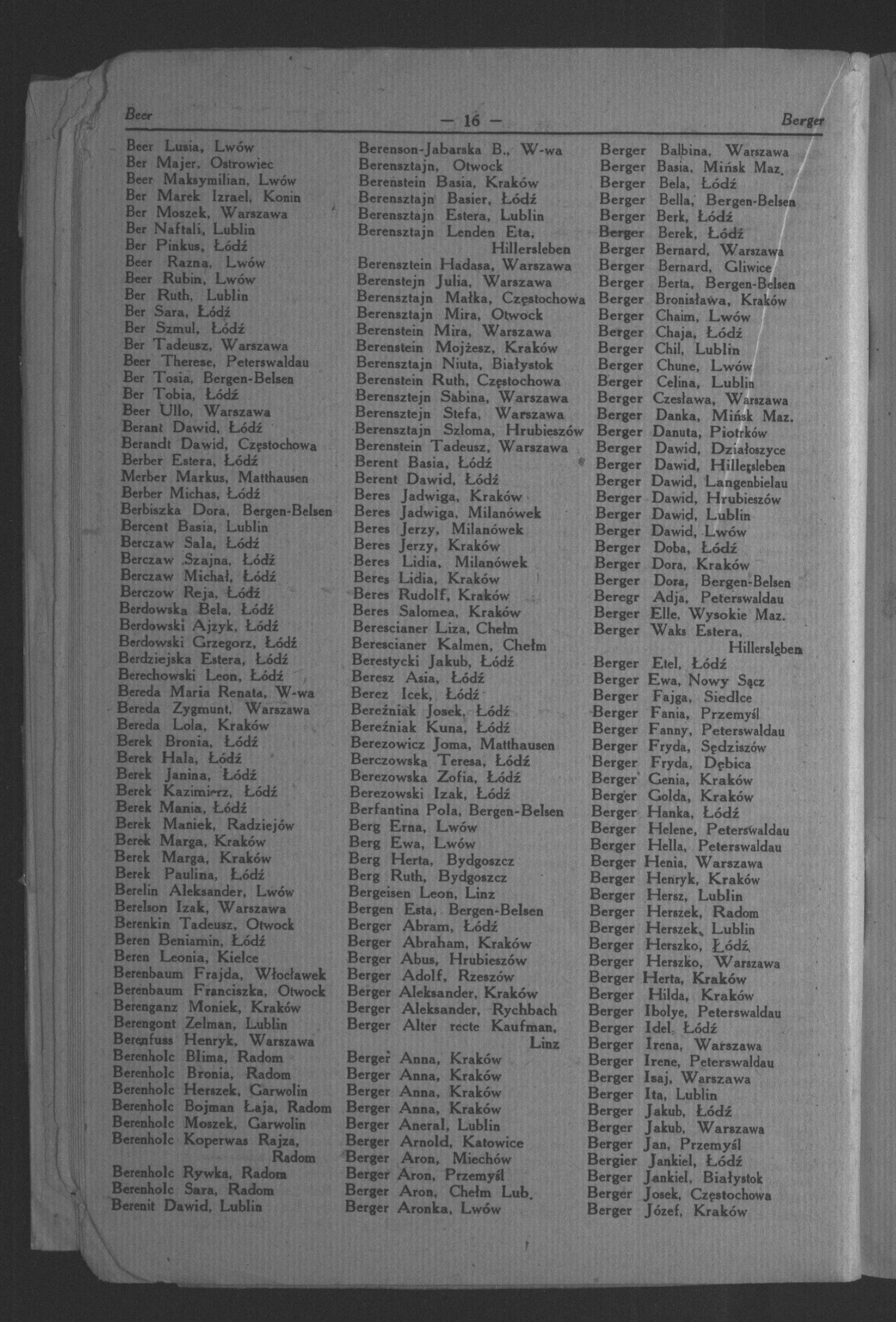 Explore documents of the Arolsen Archives | 768000 - Registry of Jewish ...