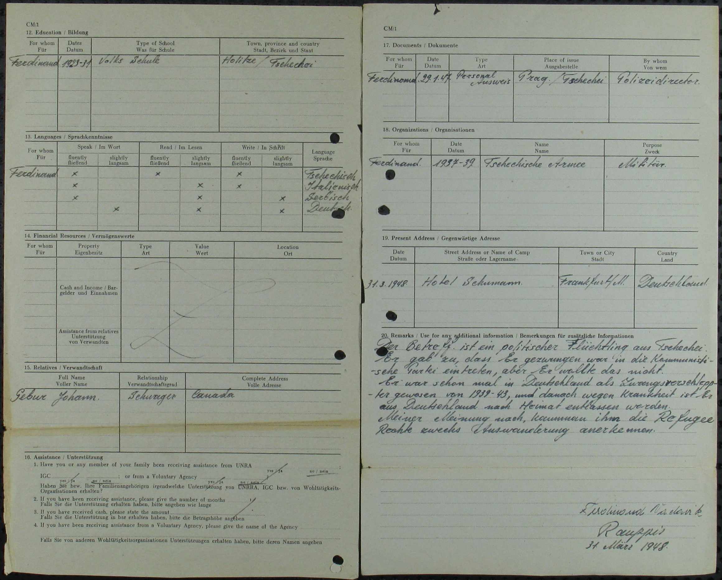 Arolsen Archives - International Center on Nazi Persecution | 32110000 ...