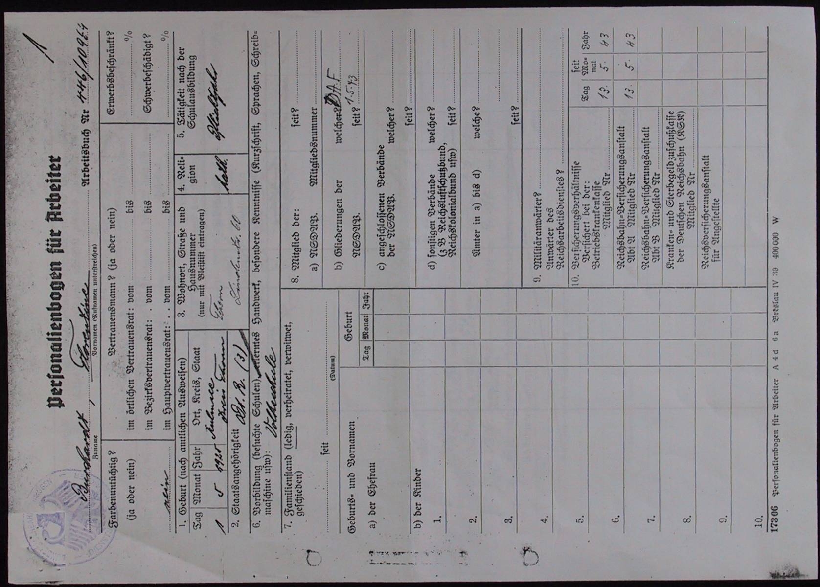 Arolsen Archives - International Center on Nazi Persecution | 75600001 ...