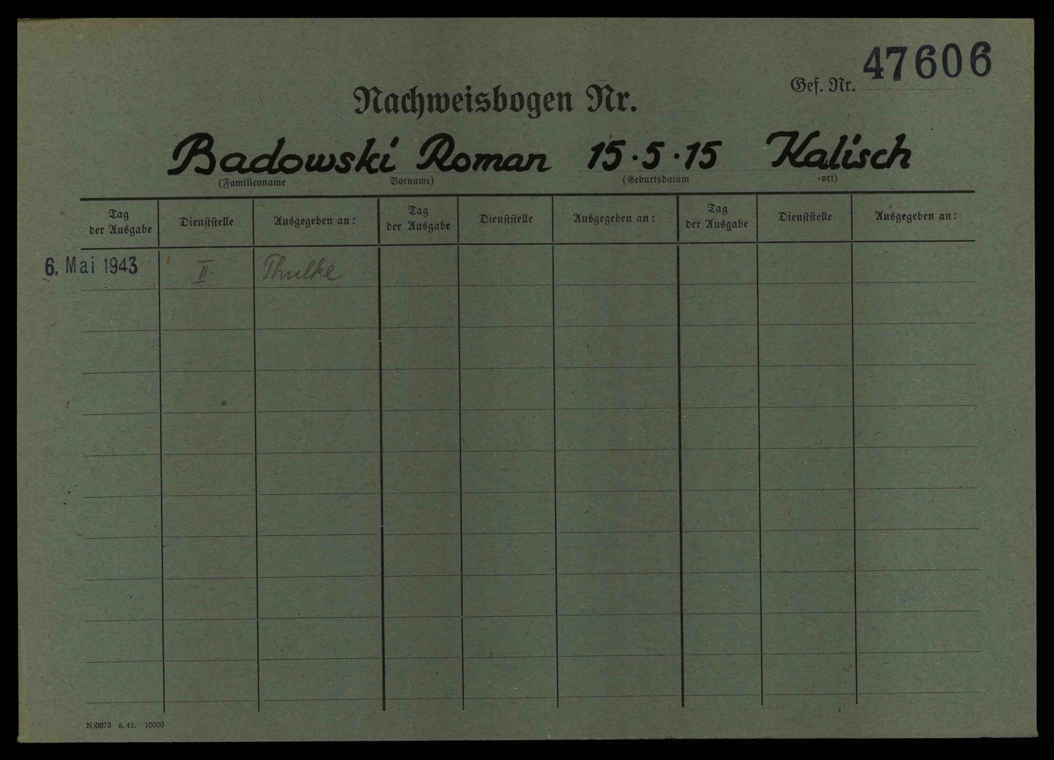 Arolsen Archives - International Center on Nazi Persecution | 911610002 ...