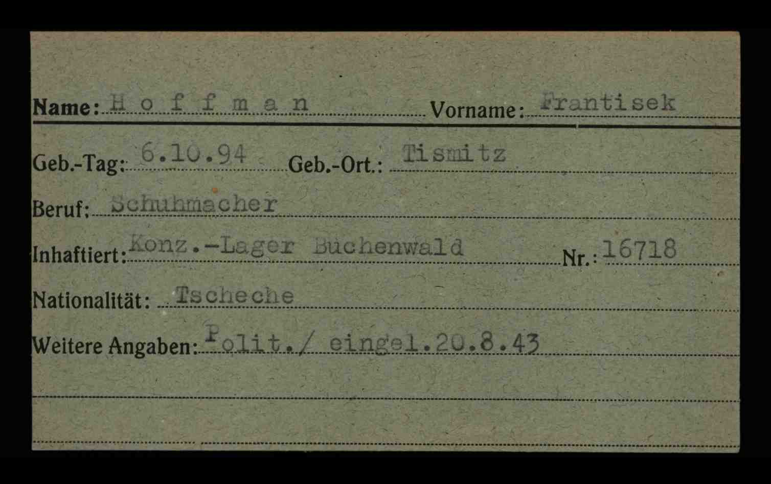 Arolsen Archives - International Center on Nazi Persecution | 23120001 ...