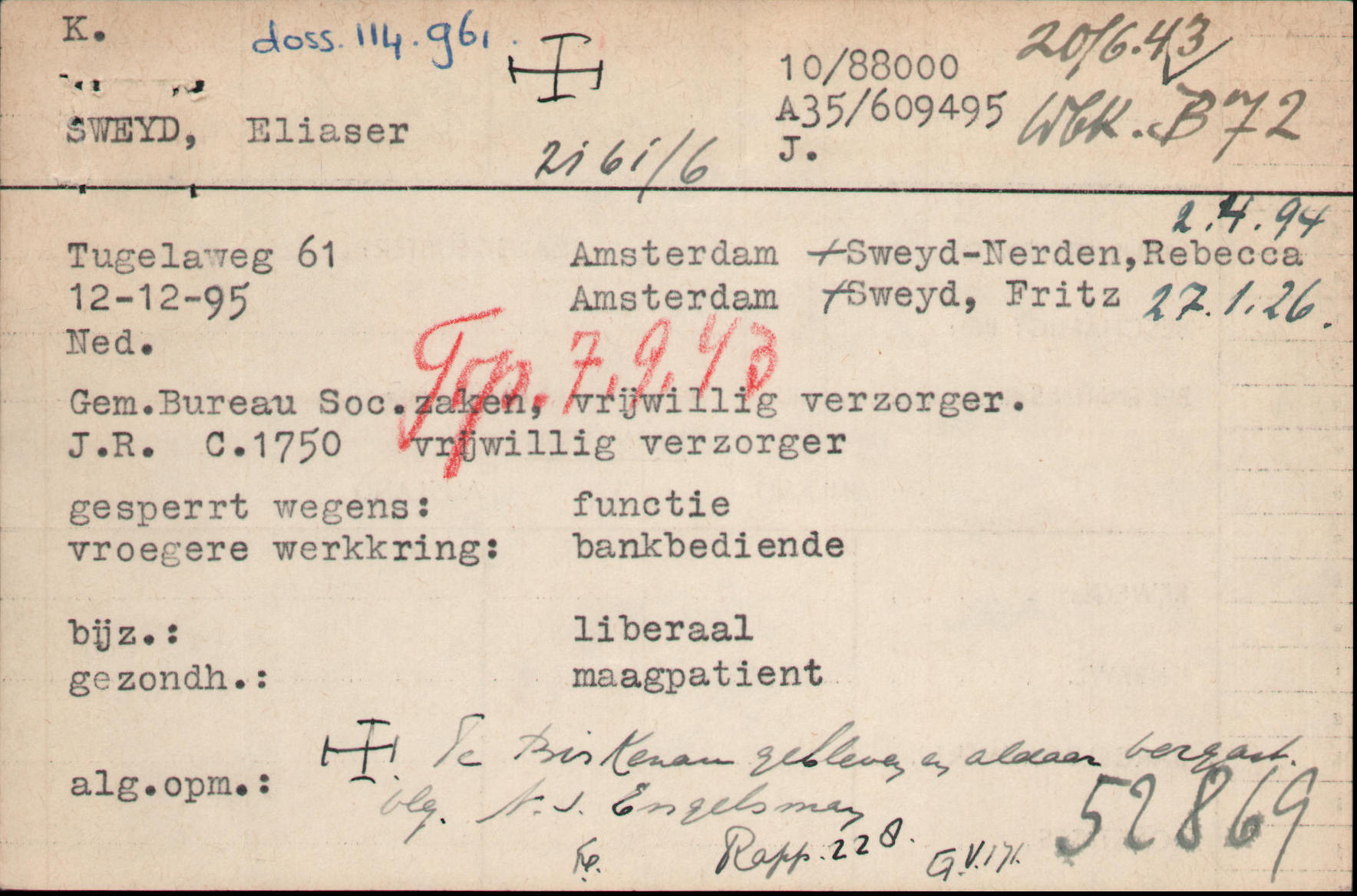 Arolsen Archives - International Center on Nazi Persecution | 01020402 ...